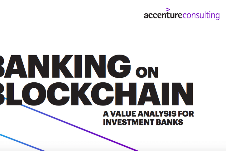 Accenture: Blockchain to Reduce Banks' Infrastructure Costs by 30% ...